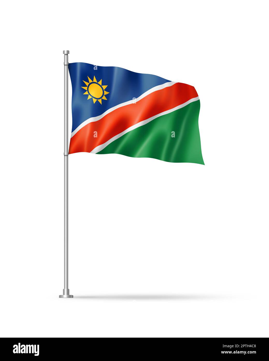 Namibia flag on satin texture hi-res stock photography and images - Alamy
