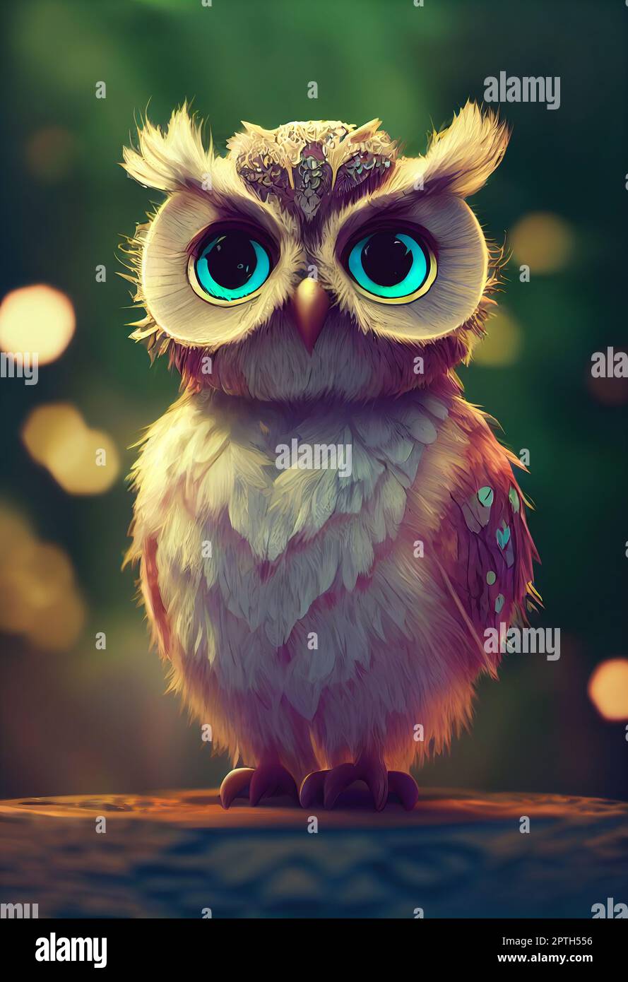 Cute Animated Owls Wallpaper