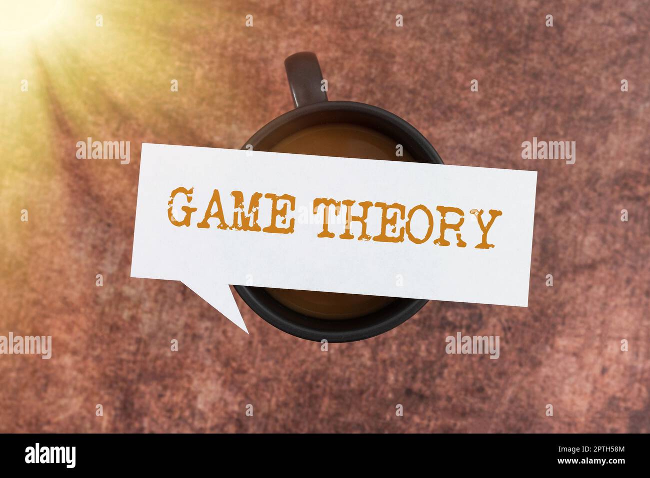 Text caption presenting Game Theory, Concept meaning branch of ...