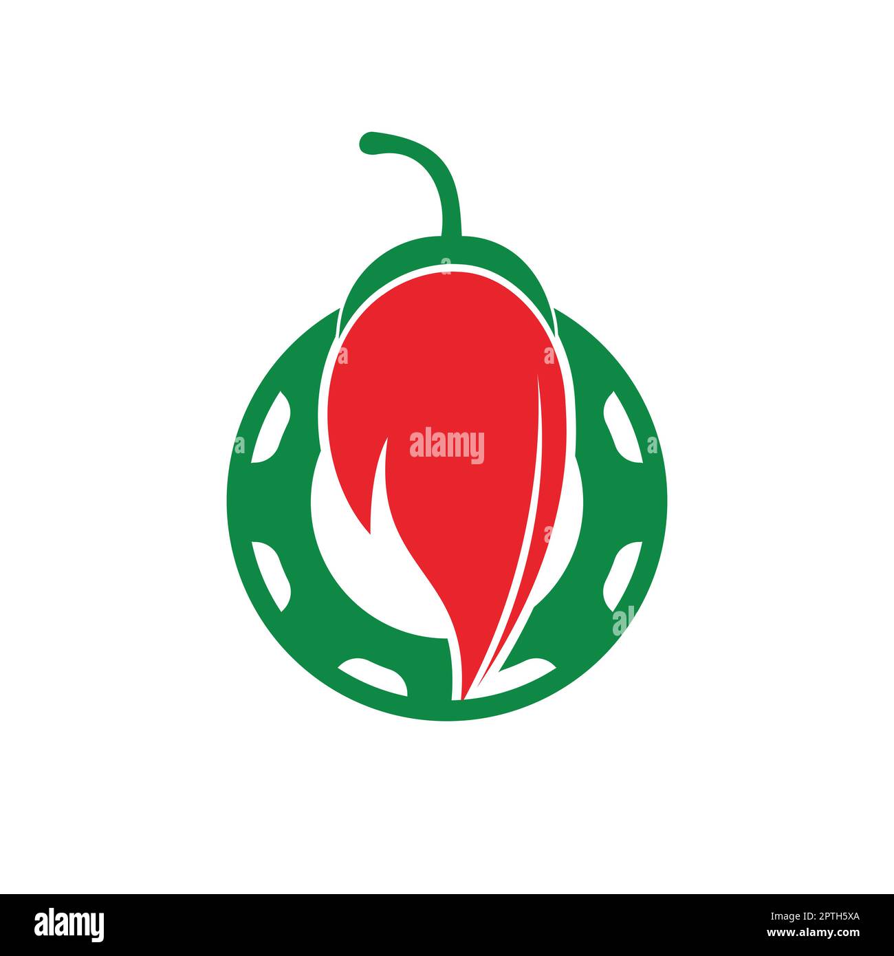 Chili hot and spicy food vector logo design inspiration. Chili pepper ...