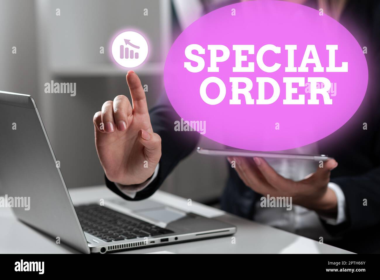 Text sign showing Special Order, Internet Concept Specific Item ...