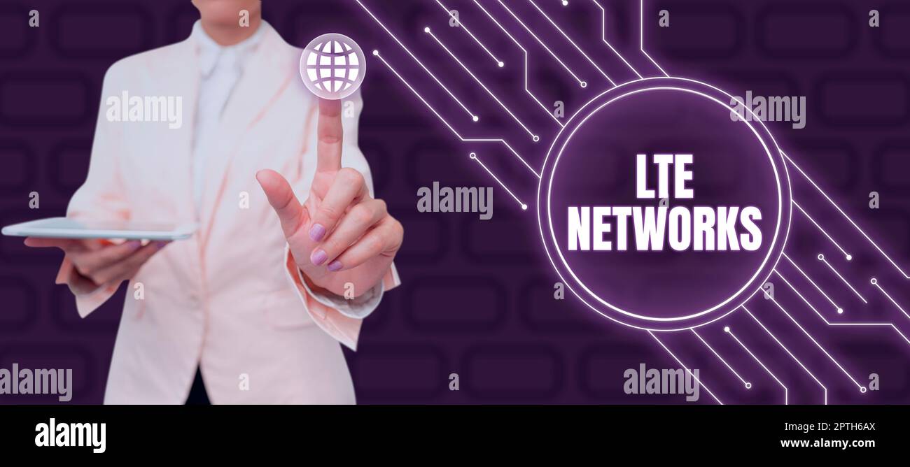 Text Caption Presenting Lte Networks Word For Fastest Network Connection Available For Wireless