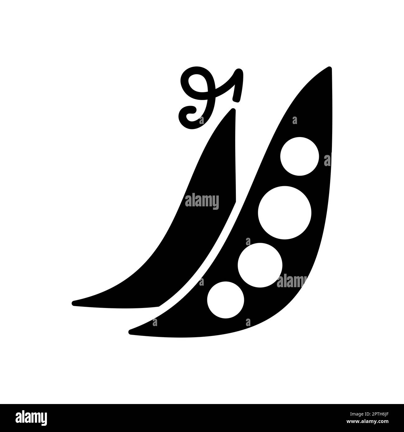 Pea logo design Black and White Stock Photos & Images - Alamy