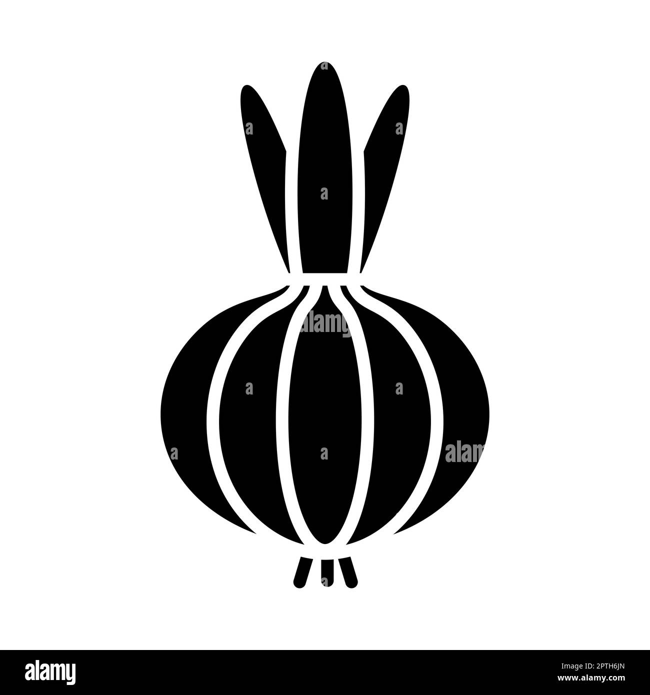 Onion isolated design vector glyph icon. Vegetable sign. Graph symbol ...