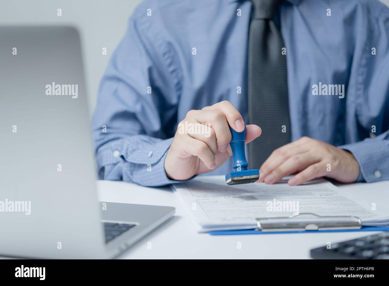 Signing approval record documents stamp confirmation occupation ...