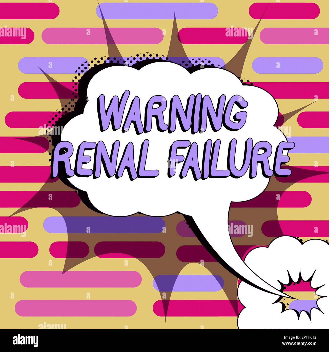 Text showing inspiration Warning Renal Failure, Business approach stop ...
