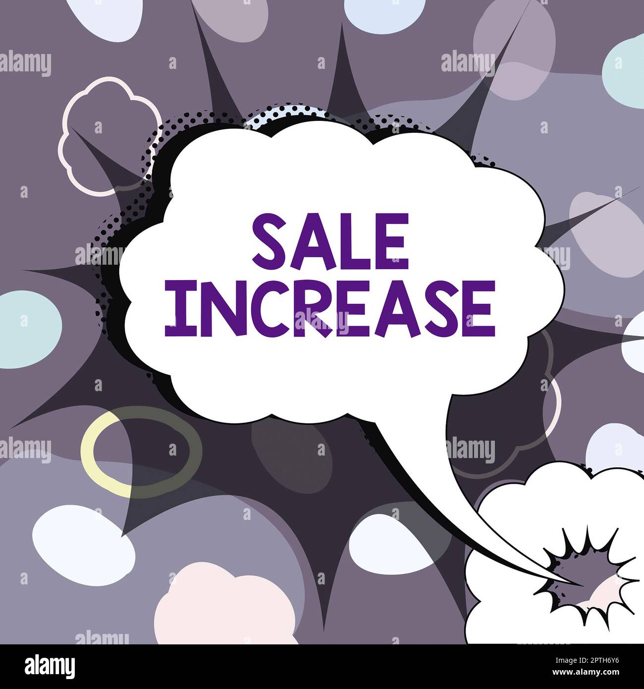 Sign displaying Sale Increase, Business approach Average Sales Volume ...