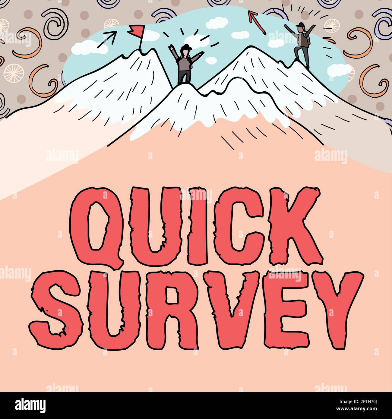 Text sign showing Quick Survey, Concept meaning Conduct fast check on ...