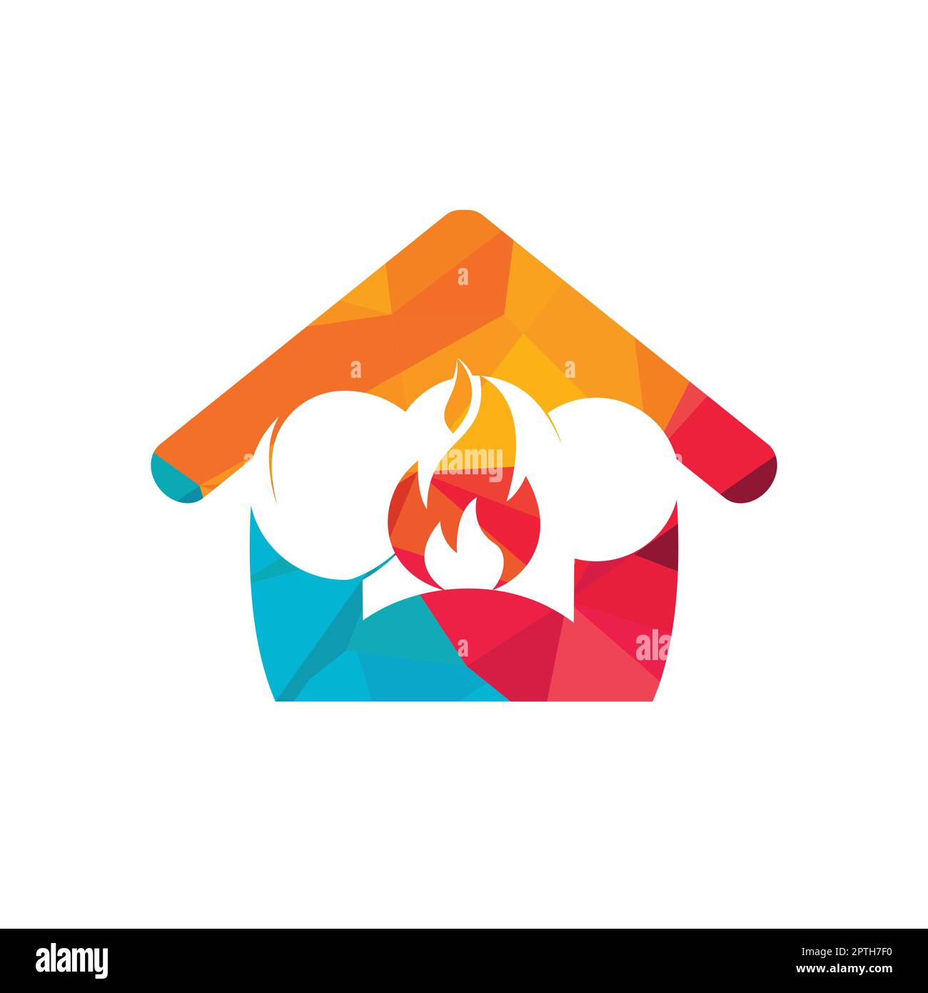 Hot chef hat vector logo design template. Chef hat and fire icon logo ...