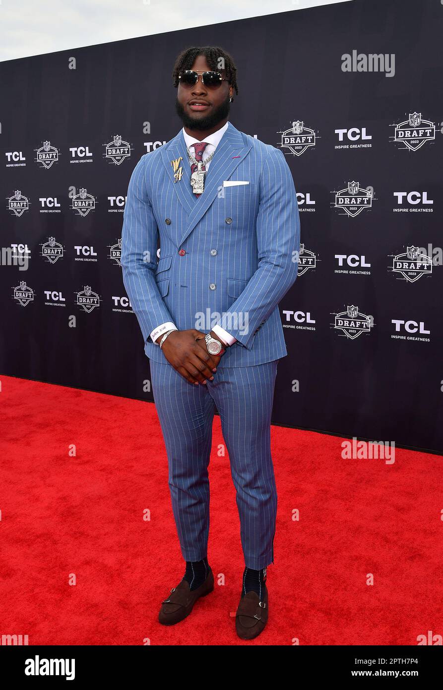 Will Anderson Jr. walks the red carpet of the 2023 NFL Draft at the ...