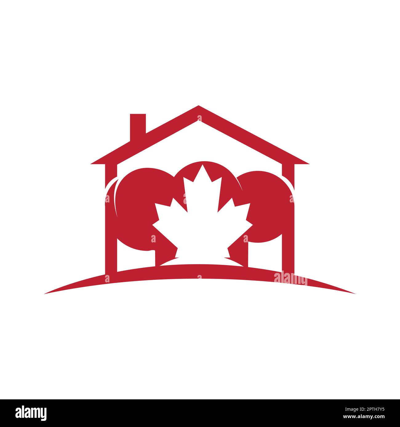 Canadian chef vector logo design template. Maple leaf with chef hat ...