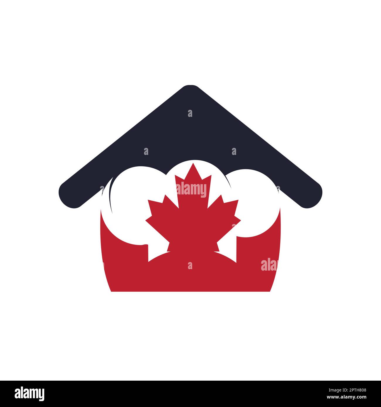 Canadian chef vector logo design template. Maple leaf with chef hat ...