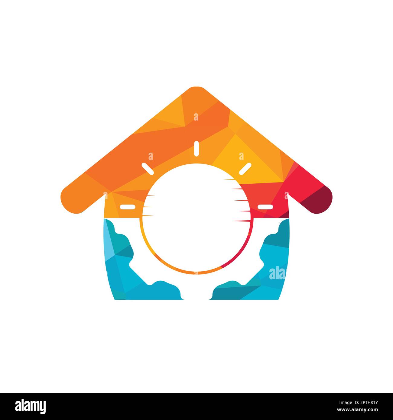 Sun gear vector logo design. Solar panel technology logo concept Stock ...