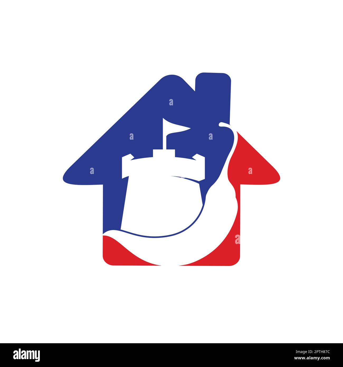 Strong chili vector logo design concept. Chili with fort icon logo ...