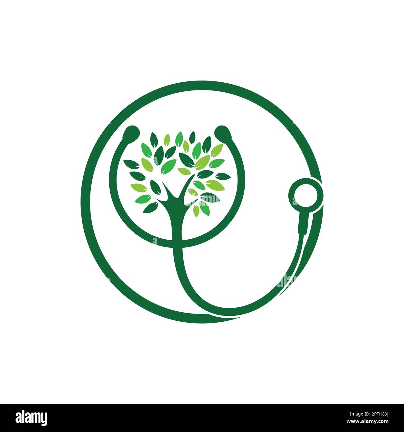 Health stethoscope vector logo design. Stethoscope with tree icon vector design Stock Vector ...