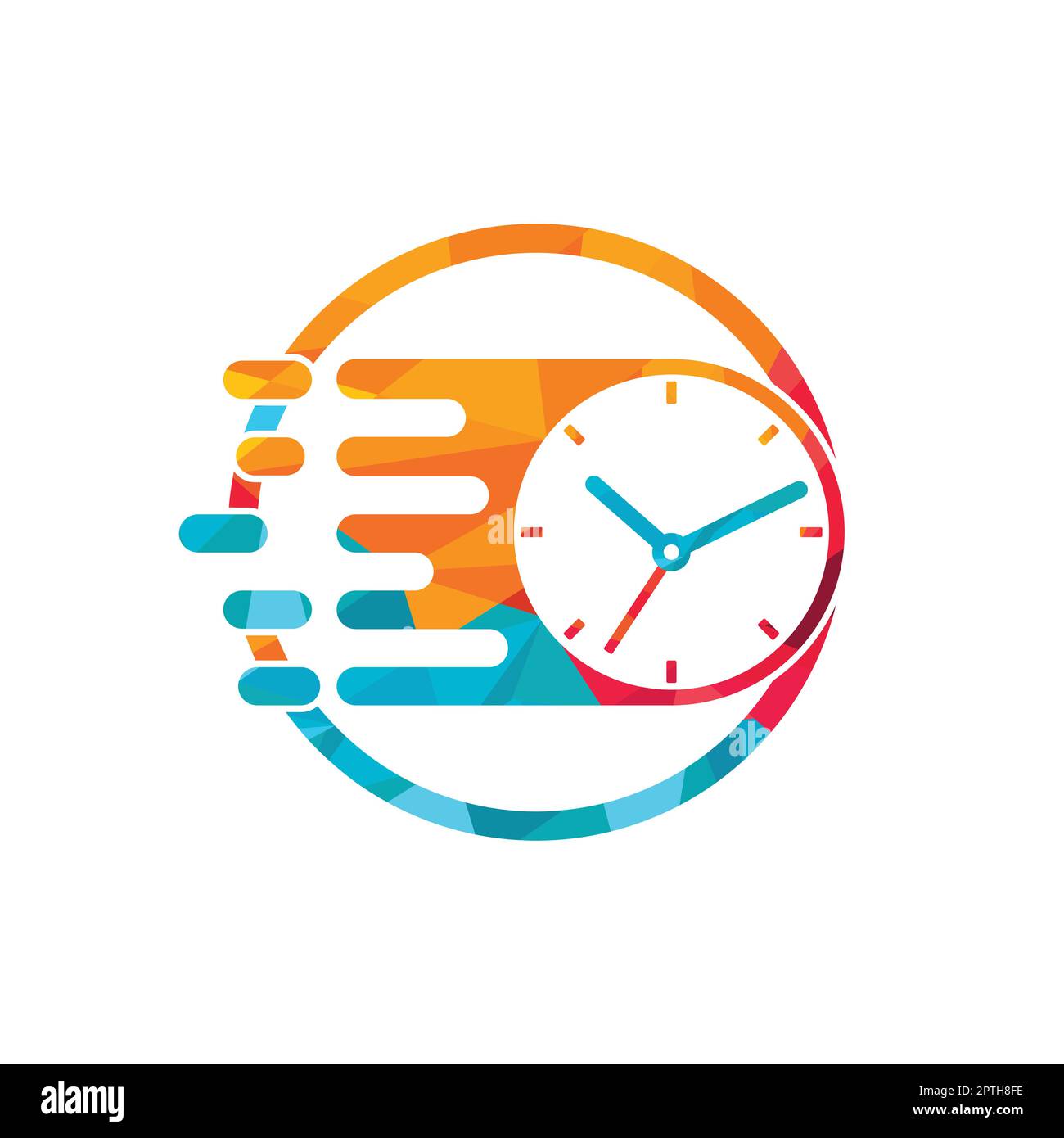 Speed time vector logo design template. Faster clock icon vector design ...