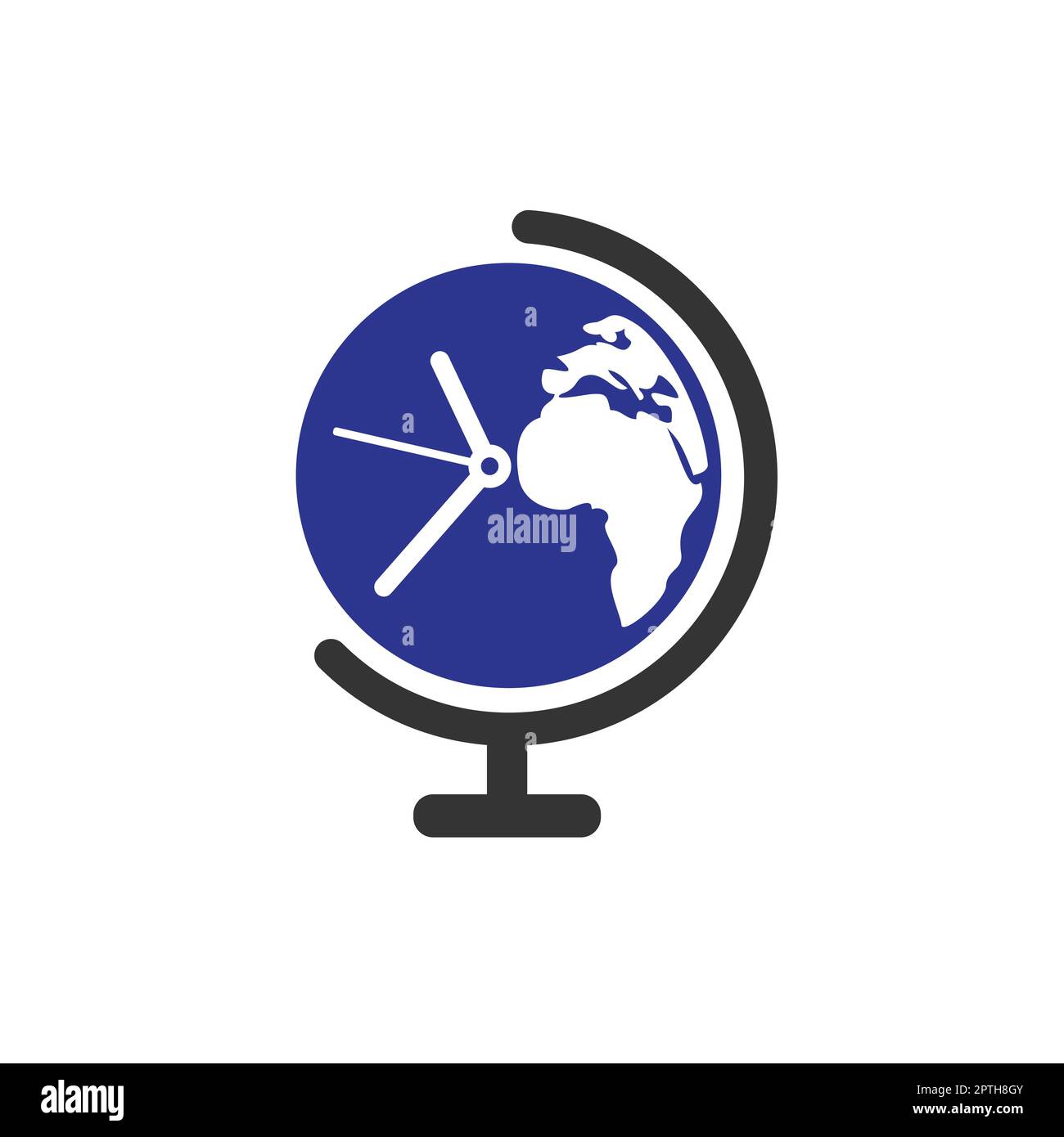 Time world vector logo design template. Time planet symbol or icon ...