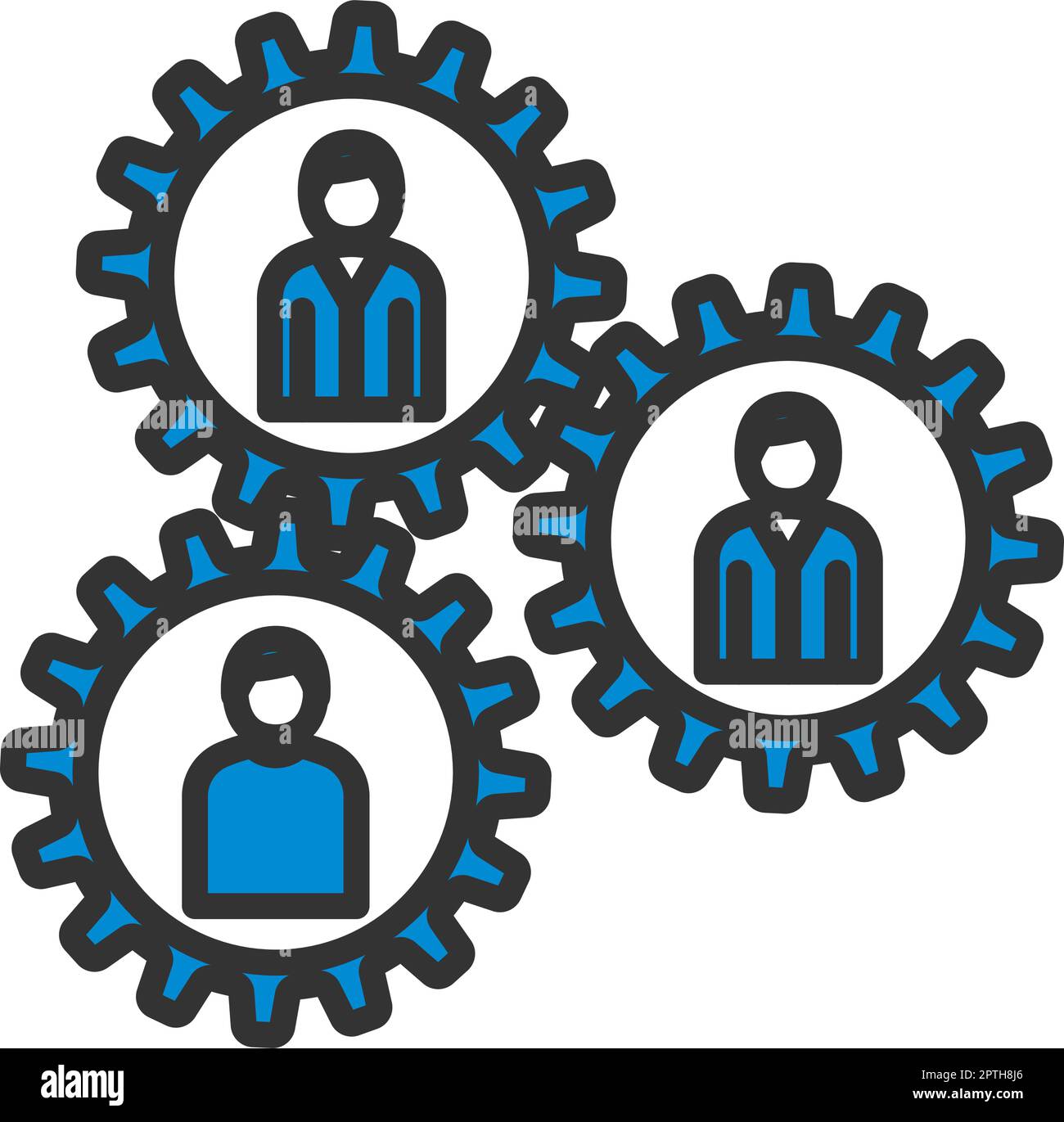 Teamwork collaboration unity corporate gear Cut Out Stock Images ...