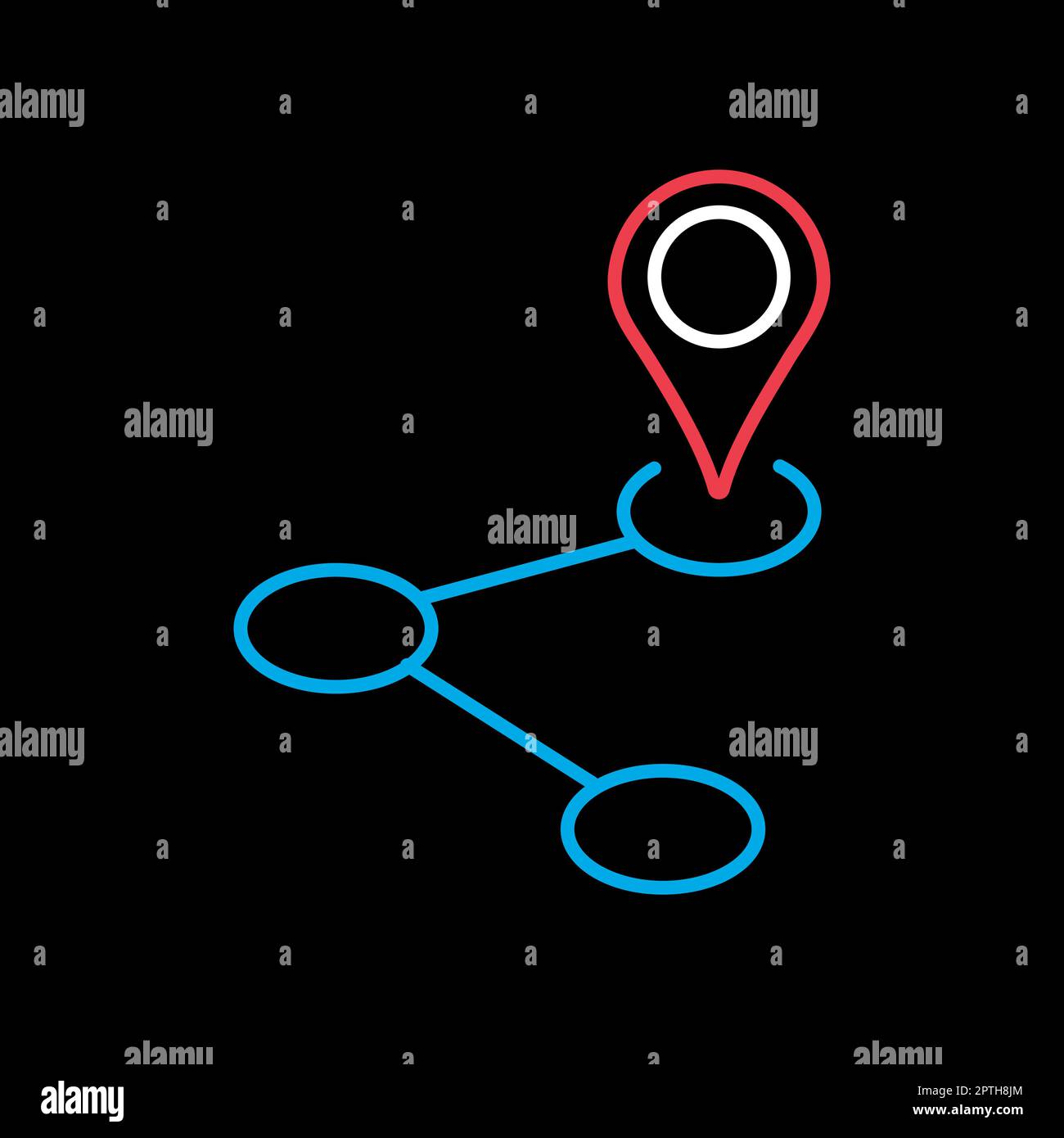 Route vector icon. Navigation sign Stock Vector Image & Art - Alamy