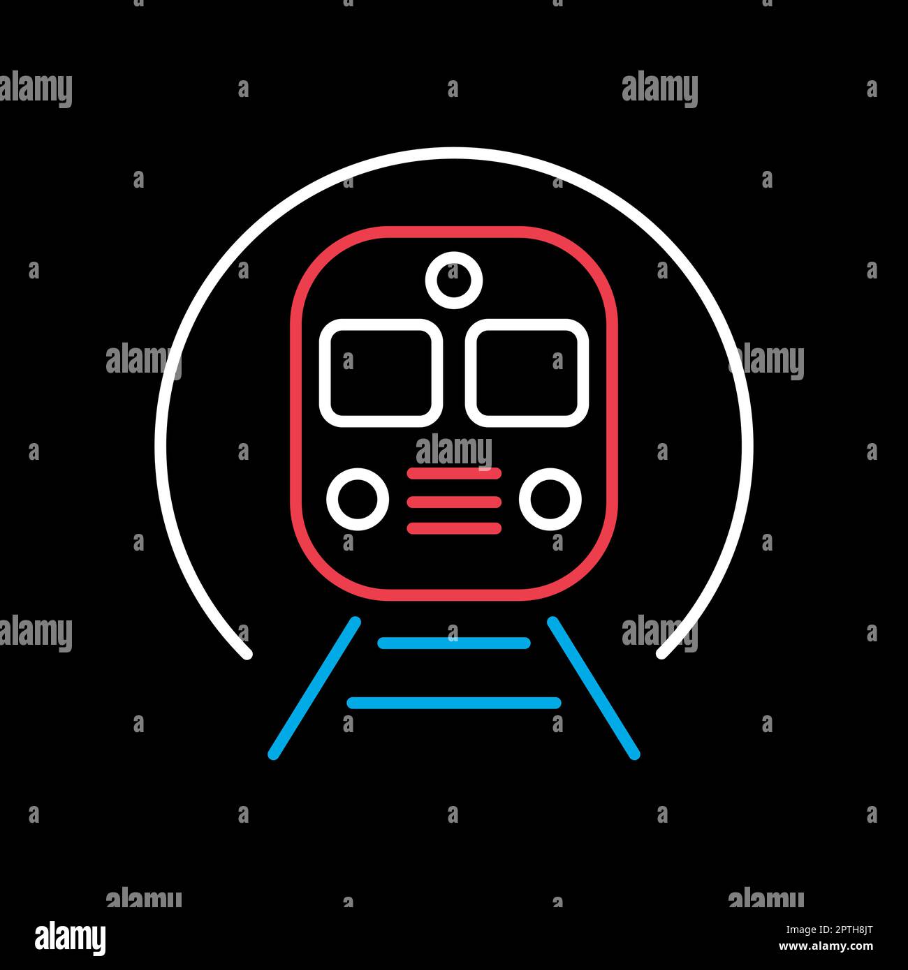 Subway underground metro train flat vector icon Stock Vector Image ...