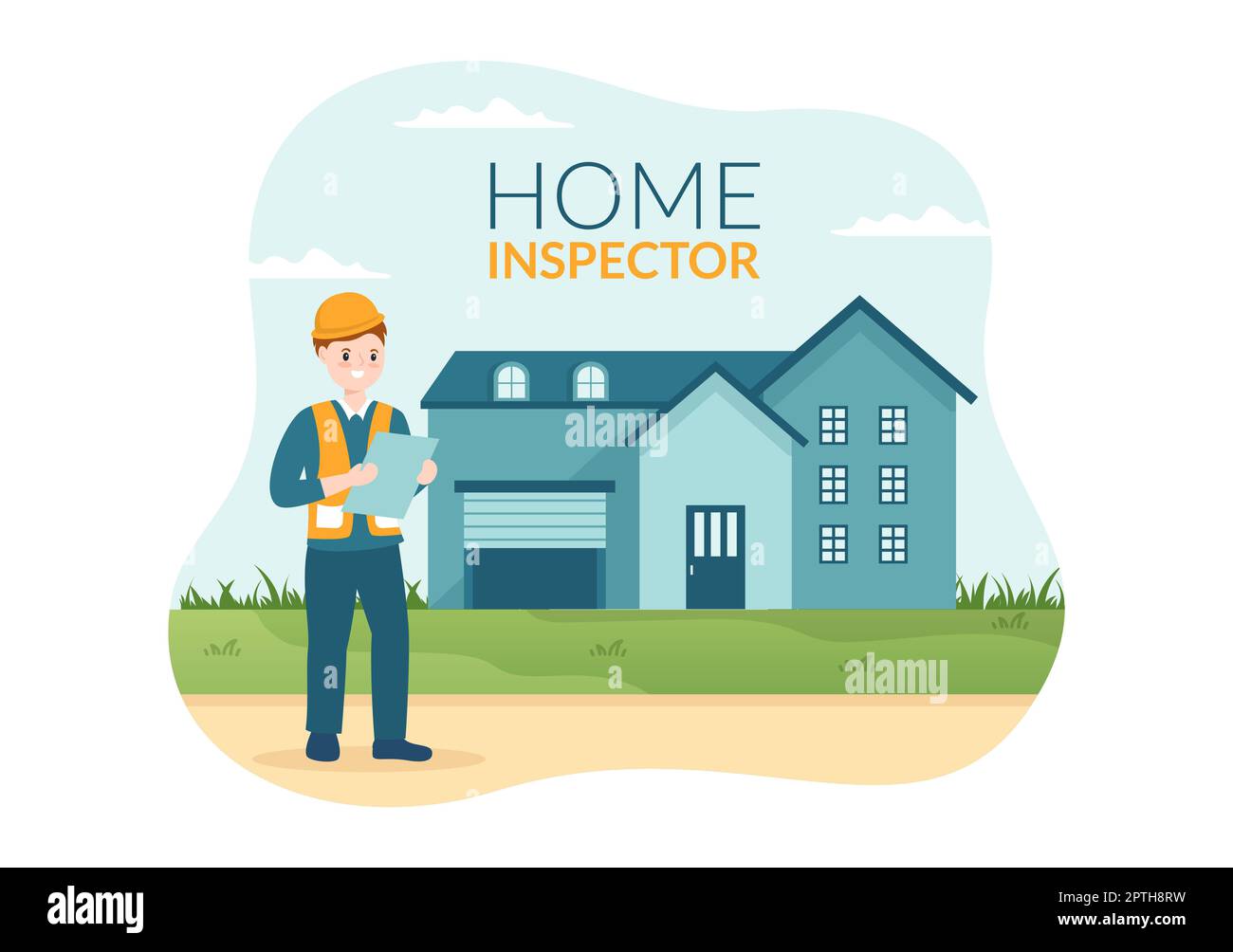 Home Inspector Checks the Condition of the House and Writes a Report ...