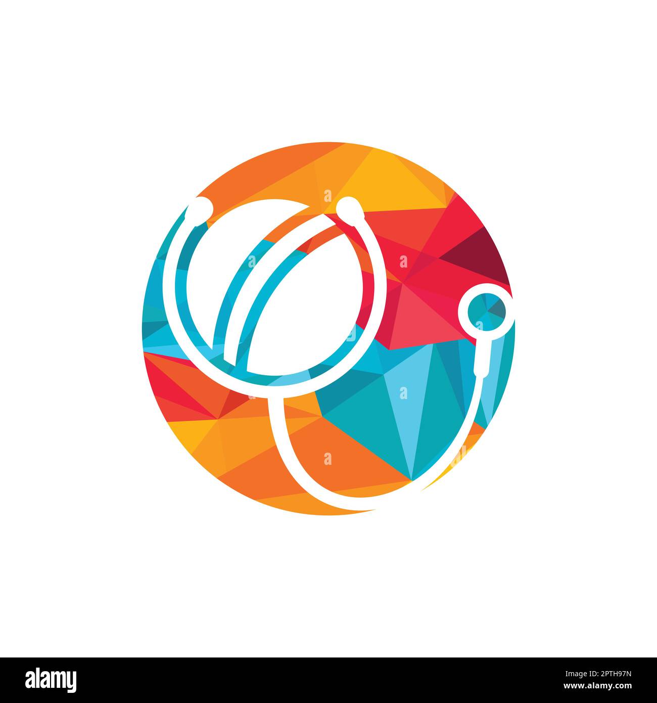 Cricket stethoscope vector logo design. Sports health and care logo ...