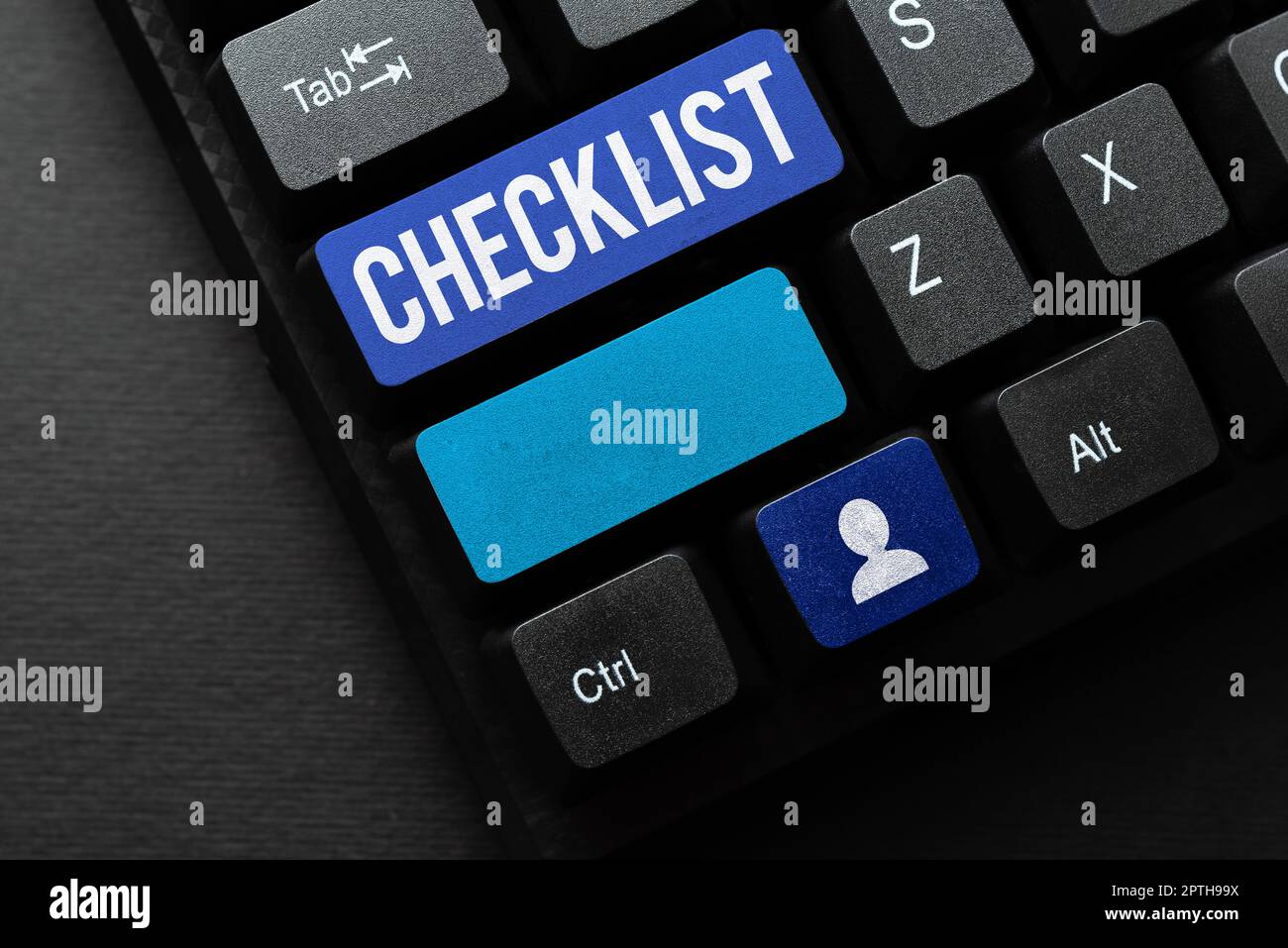 Sign displaying Checklist, Business approach List down of the detailed ...