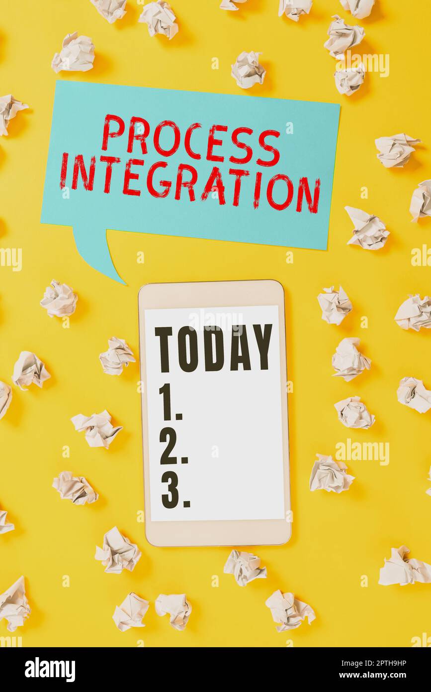 Inspiration showing sign Process Integration, Business concept ...