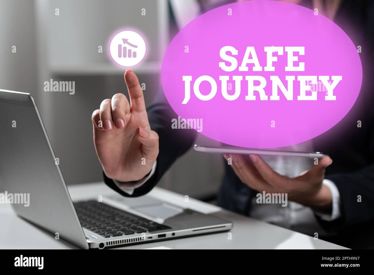 Handwriting text Safe Journey, Internet Concept Blessing Bid farewell ...