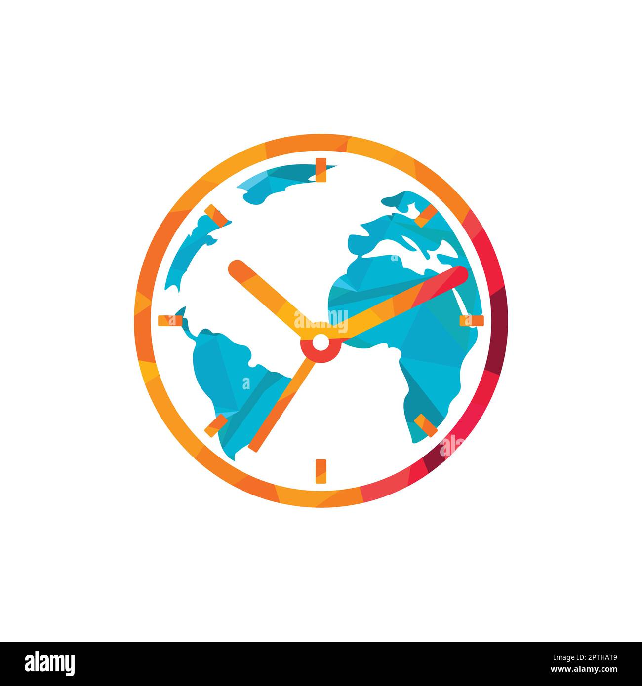 Time world vector logo design template. Time planet symbol or icon ...
