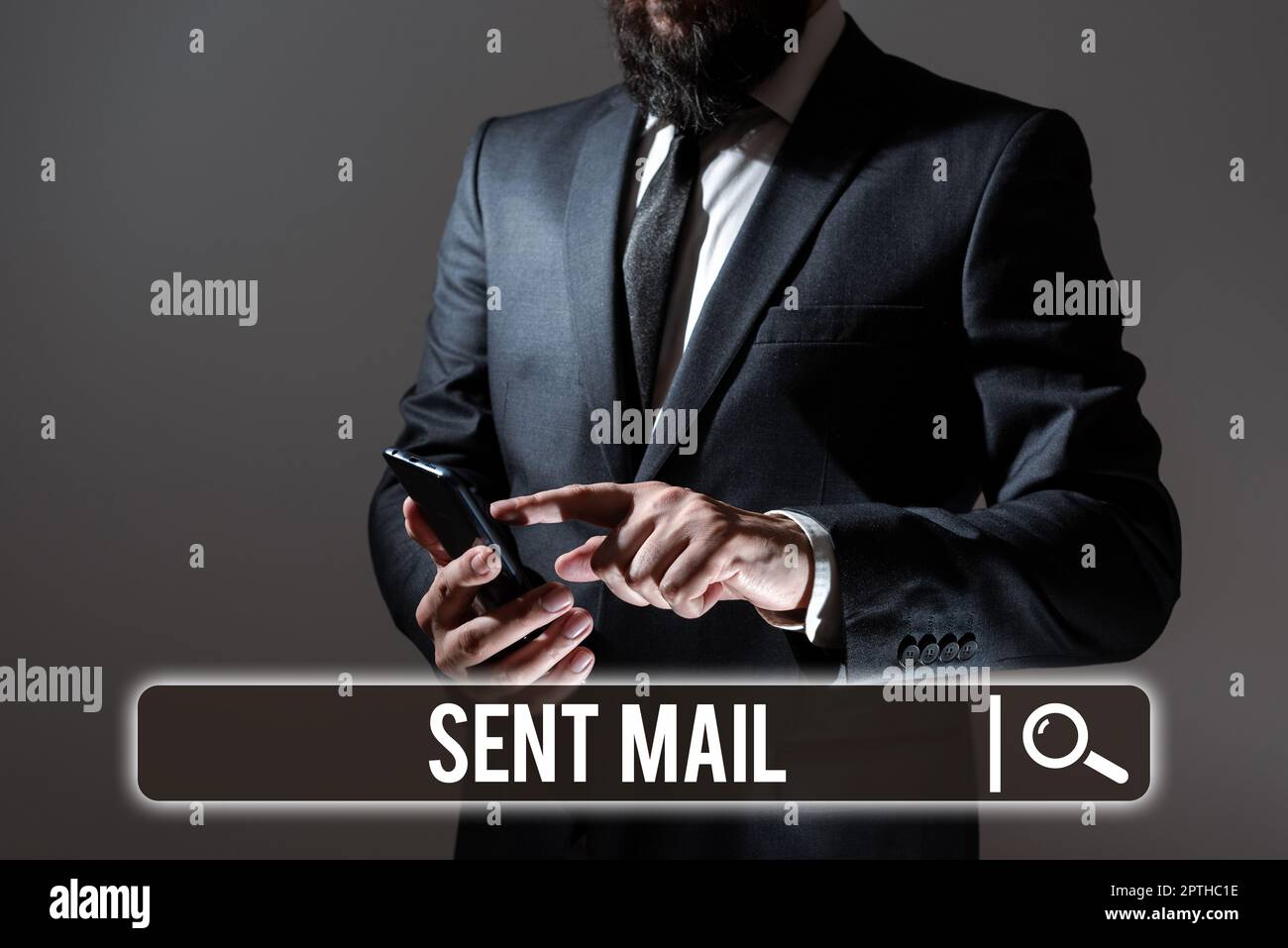 Conceptual display Sent Mail, Internet Concept Event where a letter to ...