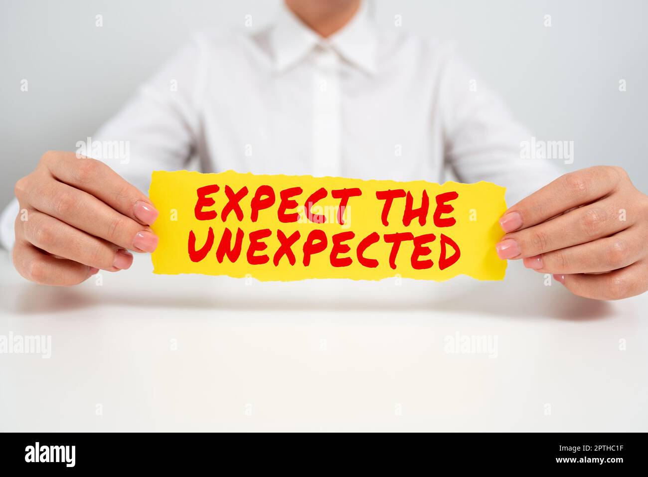 Writing displaying text Expect The Unexpected, Business idea Anything ...