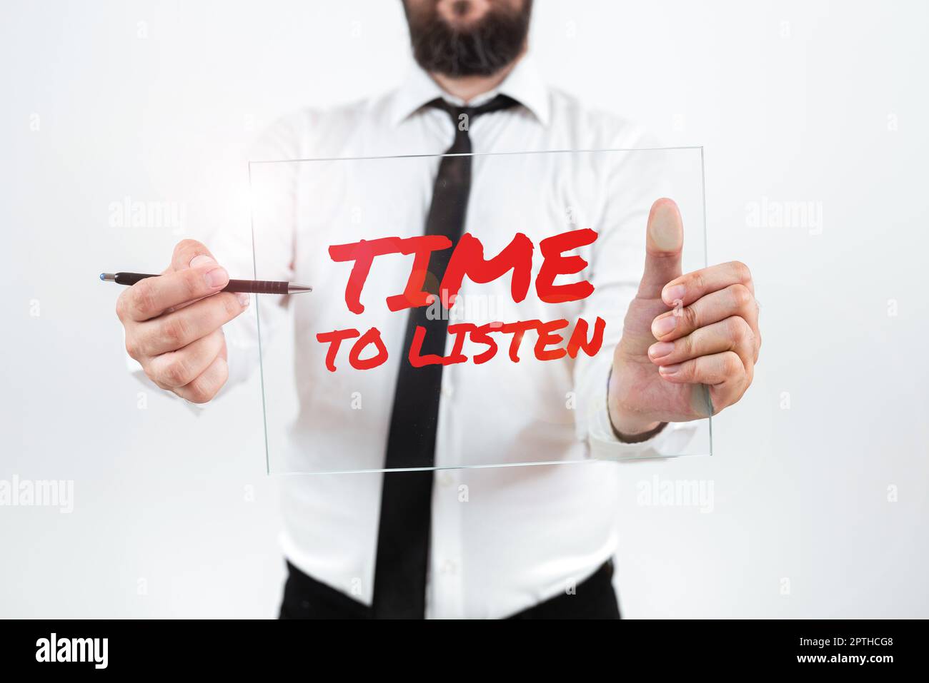 Conceptual display Time To ListenGive attention to someone or something ...