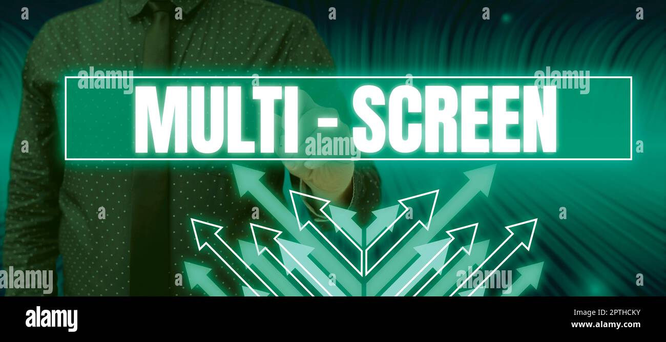 Inspiration showing sign Multi Screen, Word for Having or involving ... Inspiration showing sign Multi Screen, Word for Having or involving ...