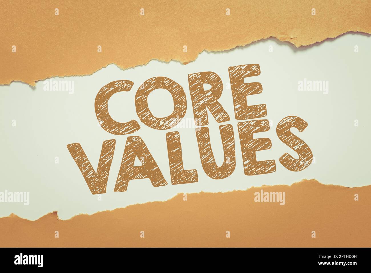 Handwriting text Core Values, Business concept principles which guide ...