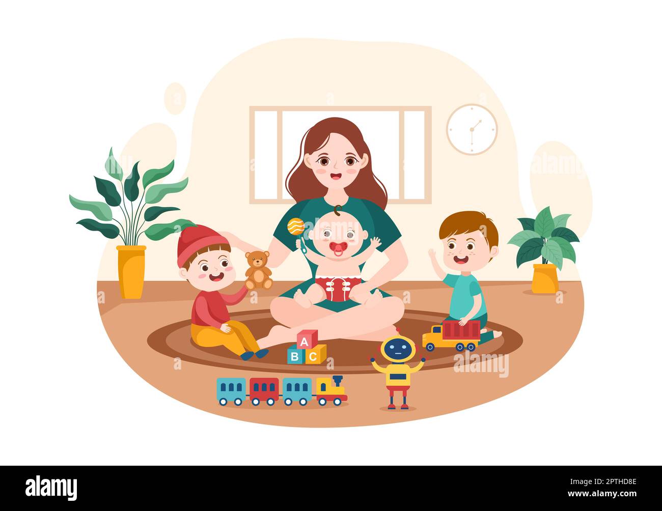 Babysitter or Nanny Services to Care for Provide for Baby Needs and ...