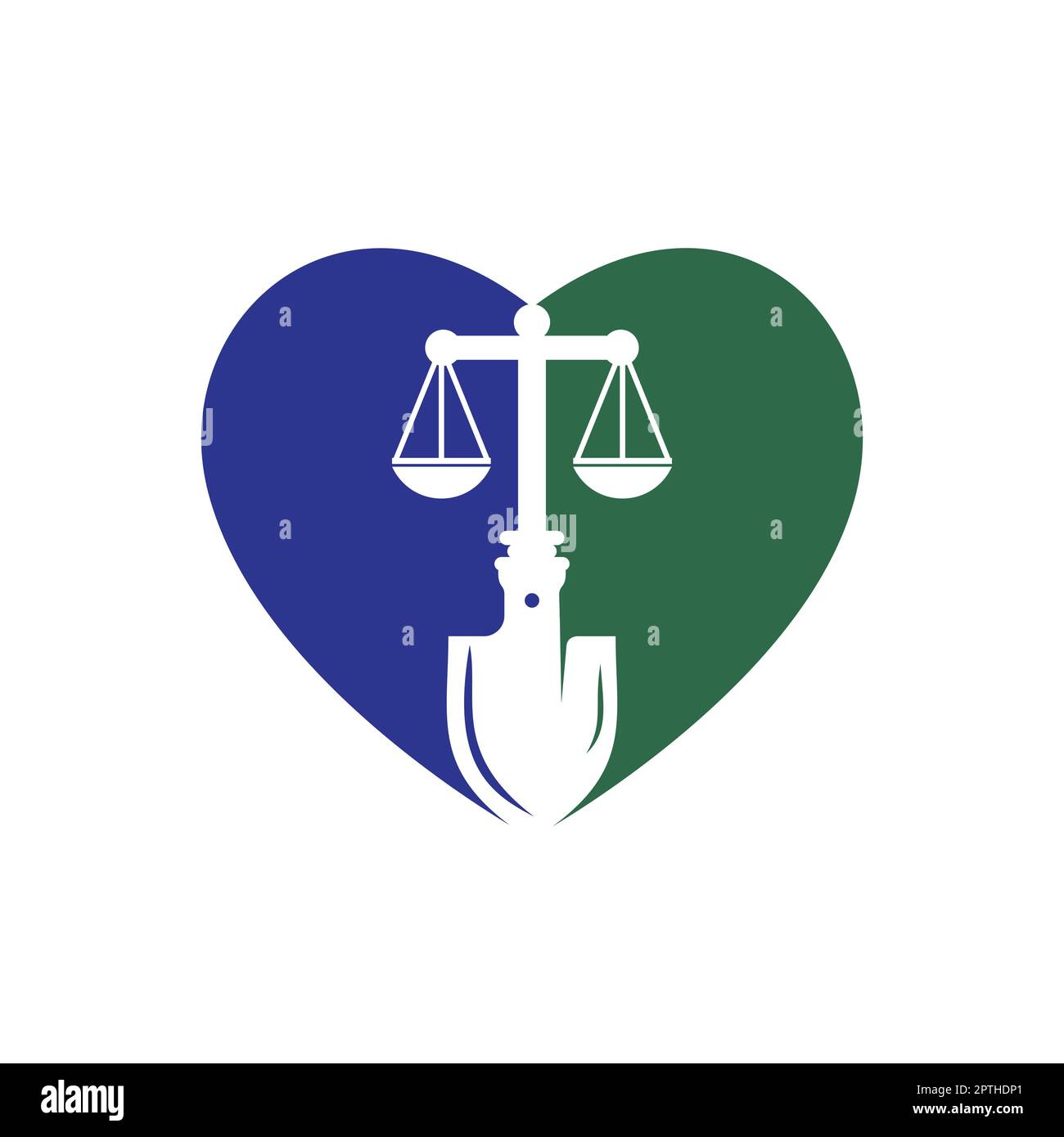 Shovel scale vector logo design. Labor law vector logo design template ...