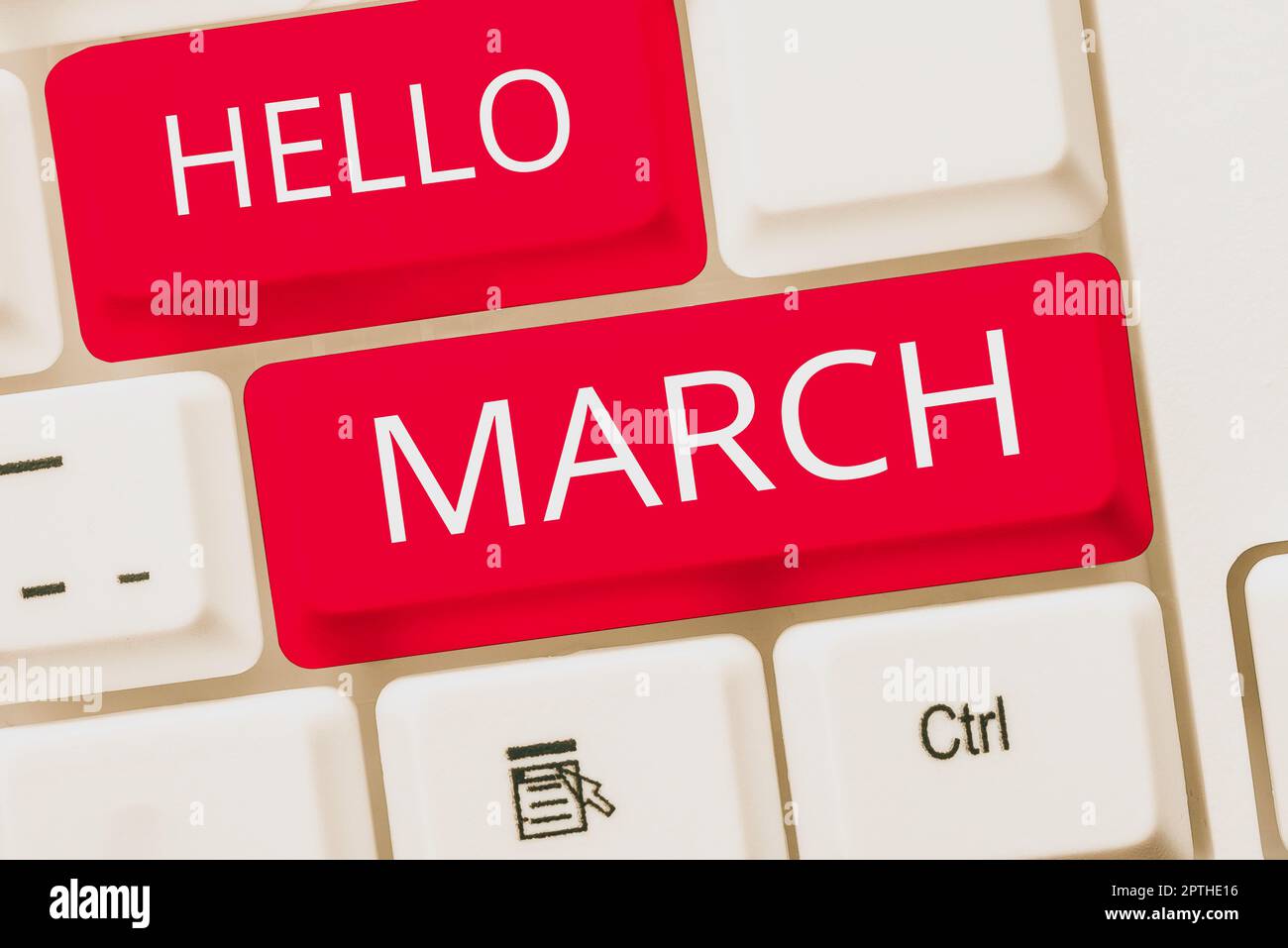 Conceptual display Hello March, Business approach a greeting expression ...