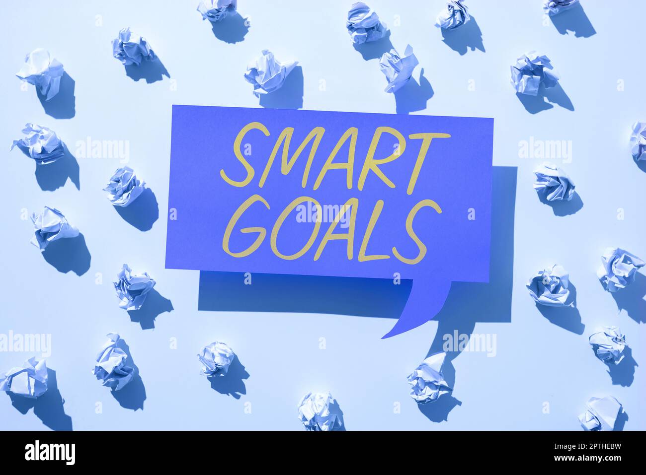 Conceptual display Smart Goals, Word for mnemonic used as a basis for ...