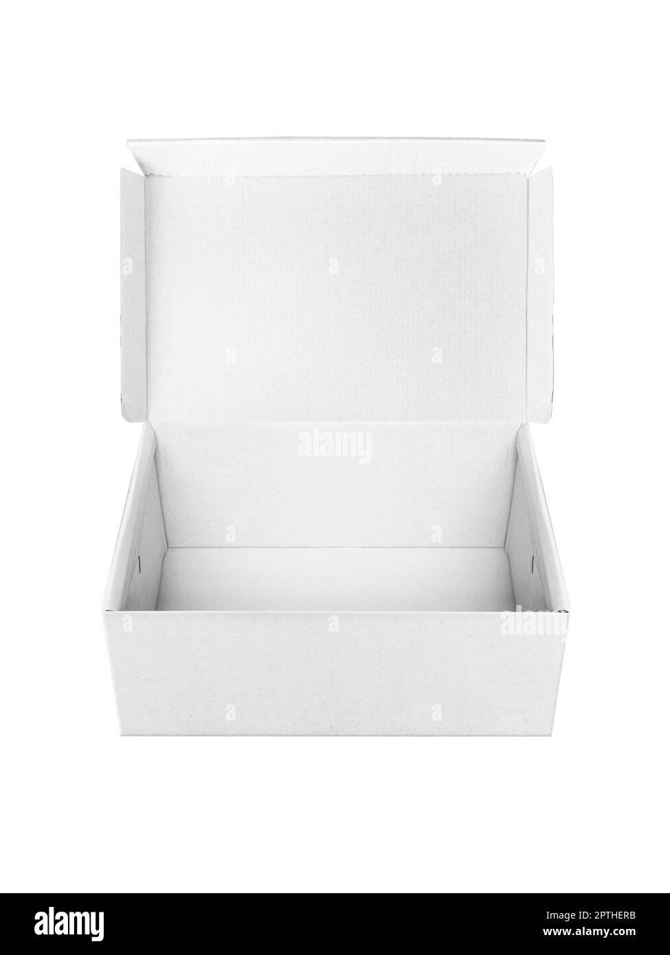 blank packaging boxes - open mockup, isolated on white background Stock ...