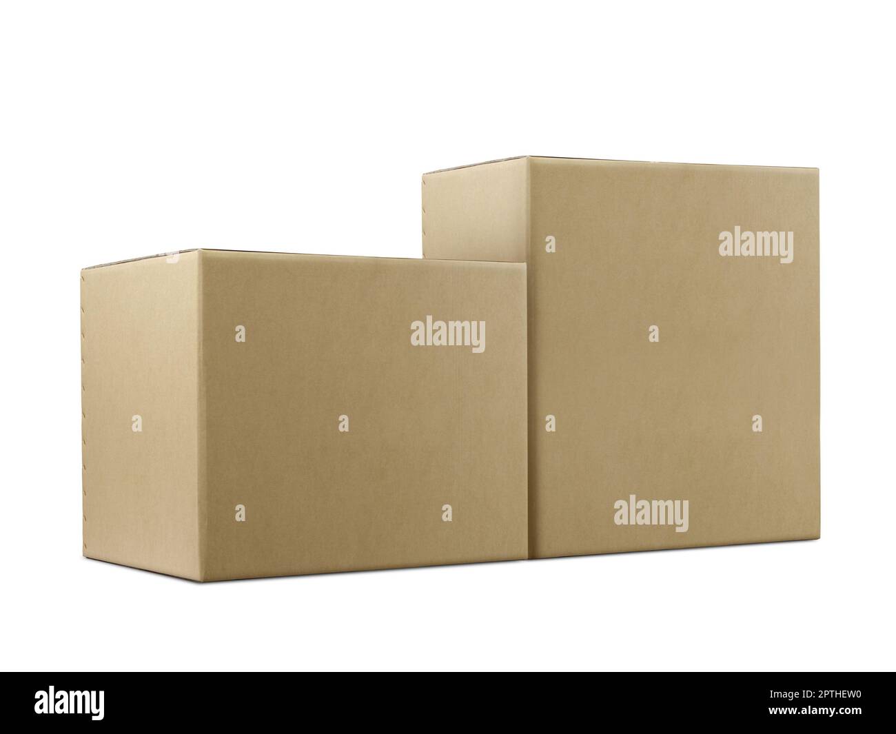 carton box isolated on white background Stock Photo - Alamy