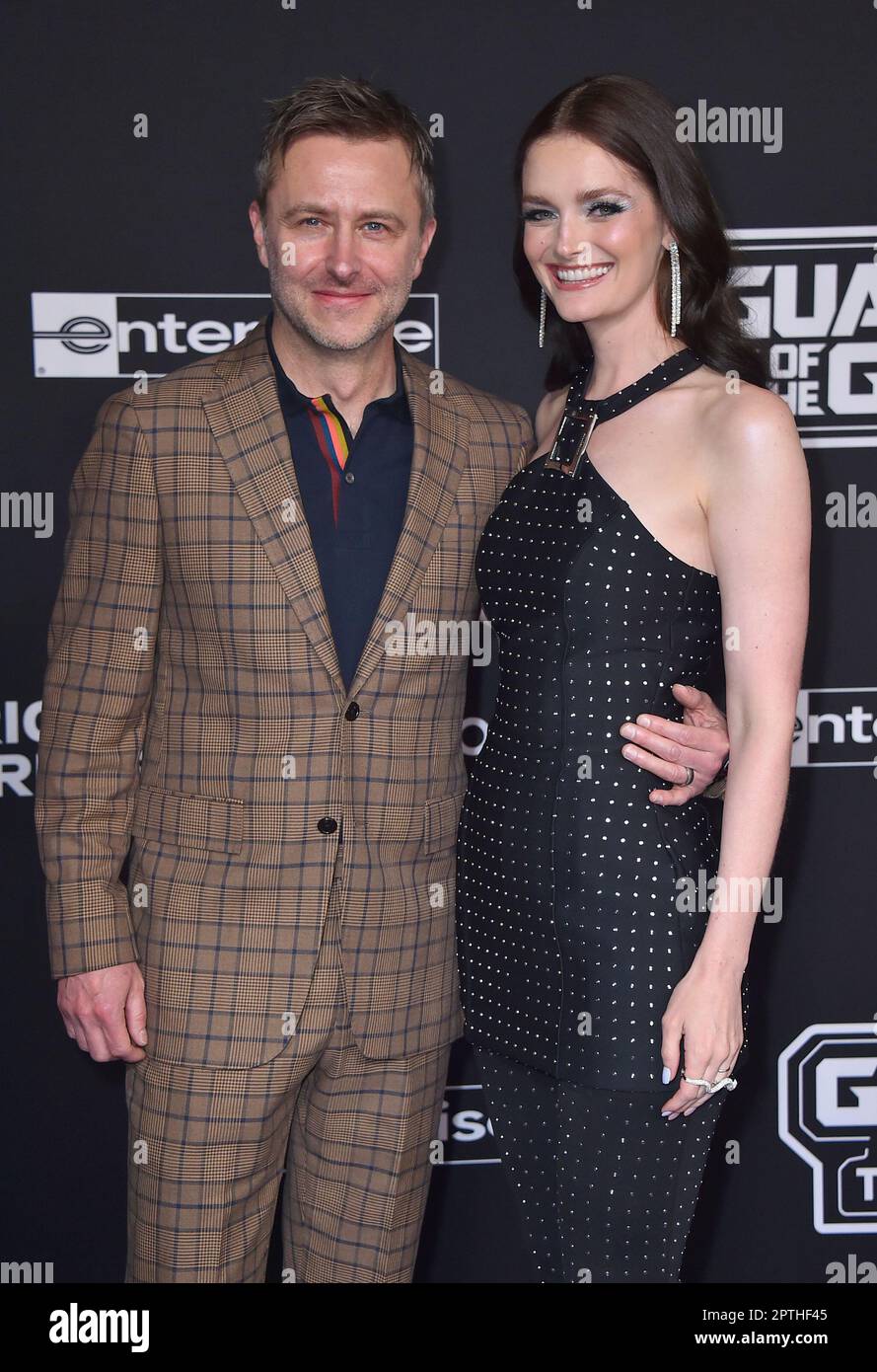 Chris Hardwick, left, and Lydia Hearst arrive at the world premiere of ...