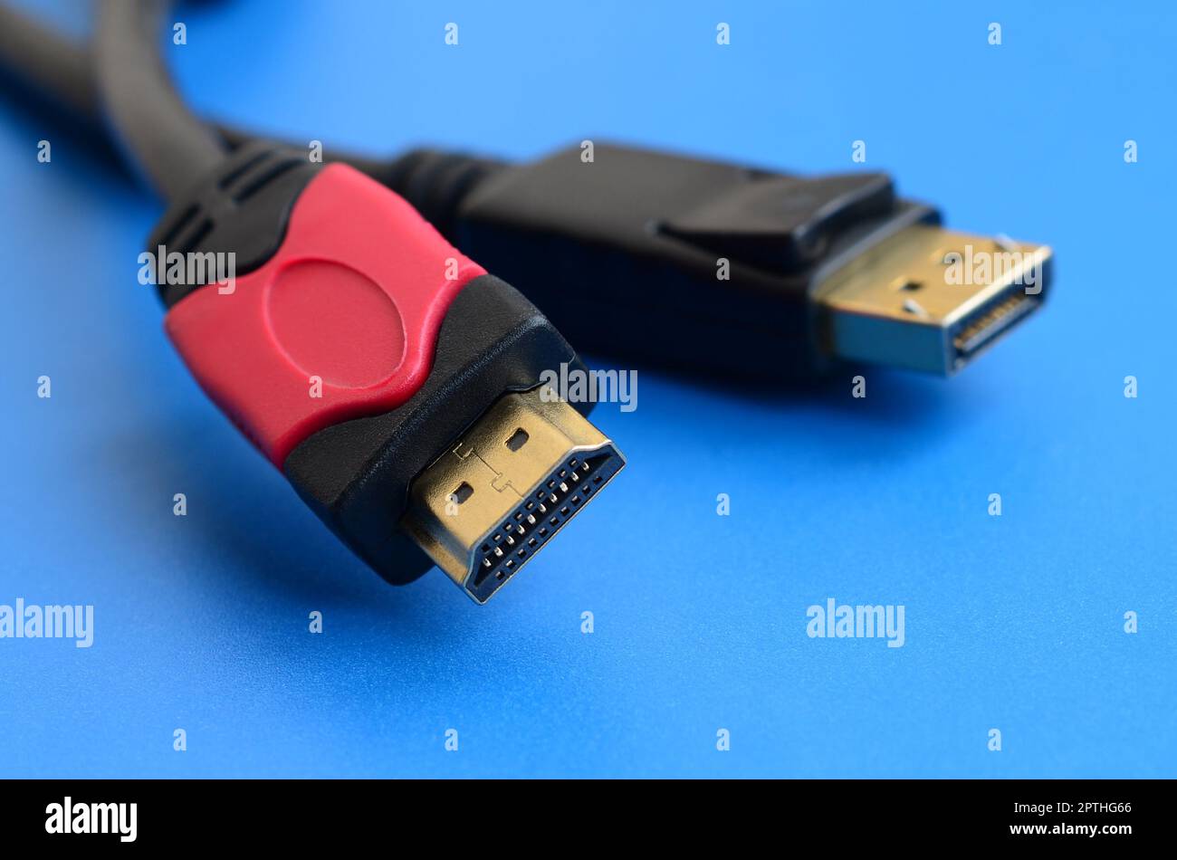 Audio video HDMI computer cable plug and 20-pin male DisplayPort gold ...