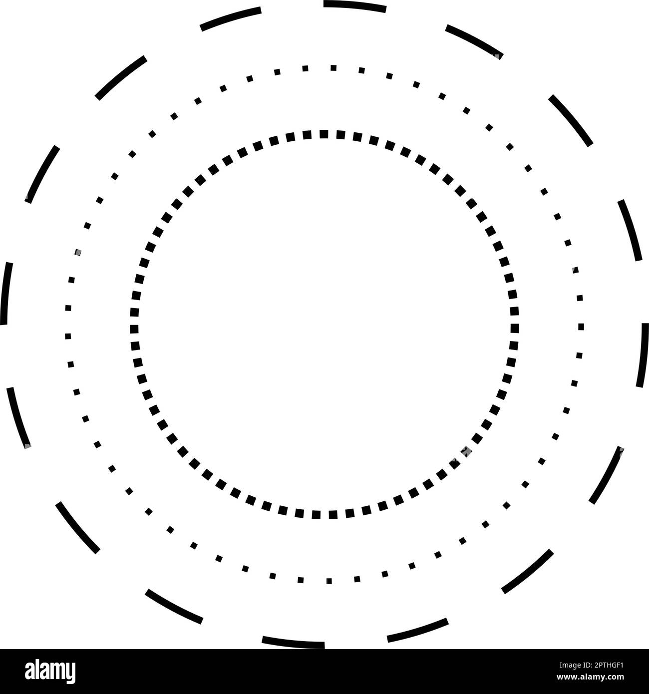 Tracing circle shape lines element for preschool, kindergarten and ...