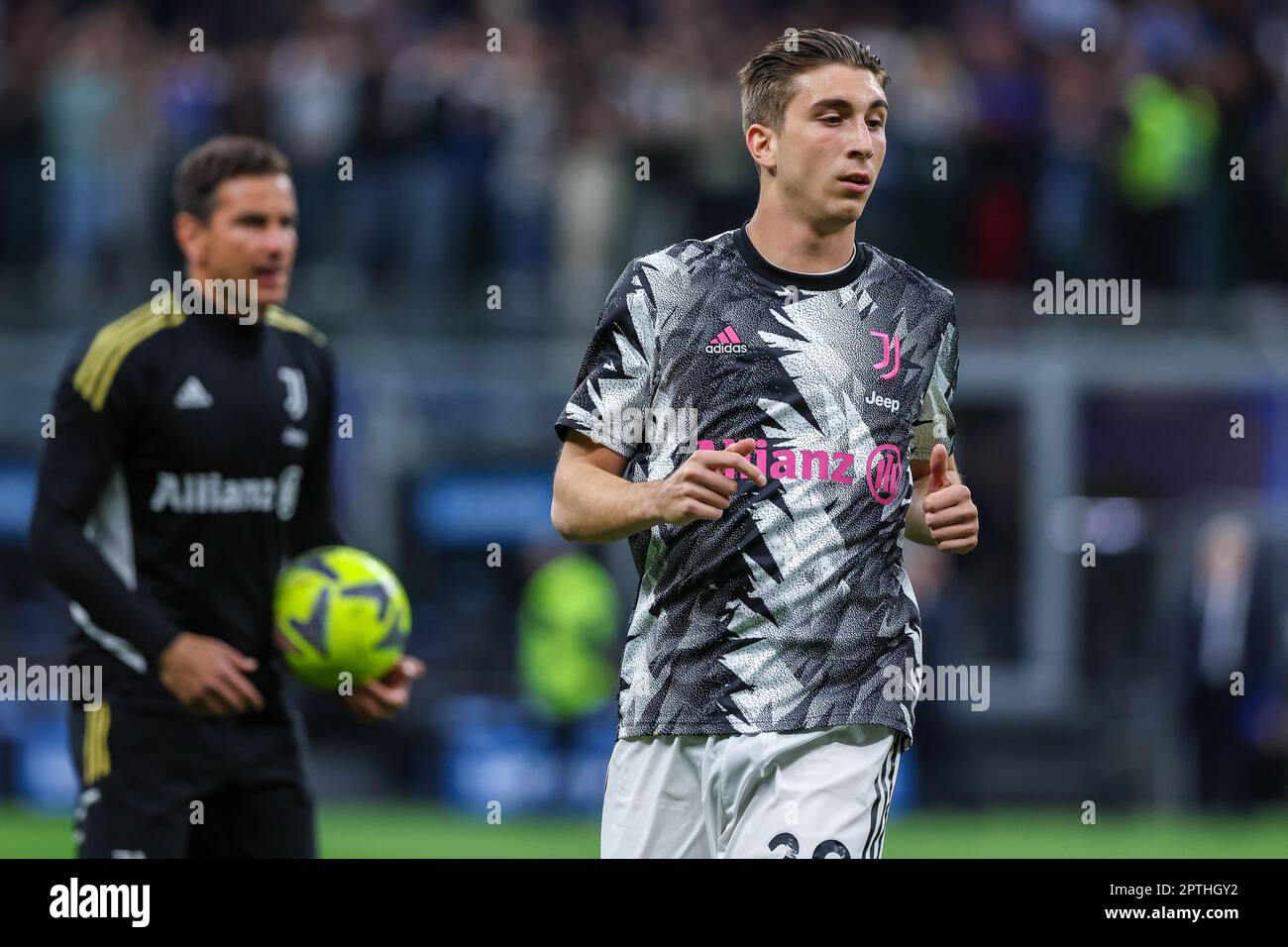 Fabio Miretti of Juventus FC looks on during Coppa Italia 2022/23 Semi ...