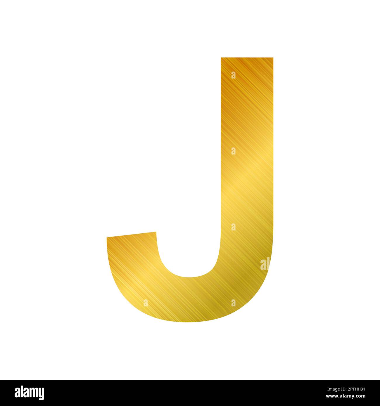 English alphabet, gold texture letter J on white background - Vector ...