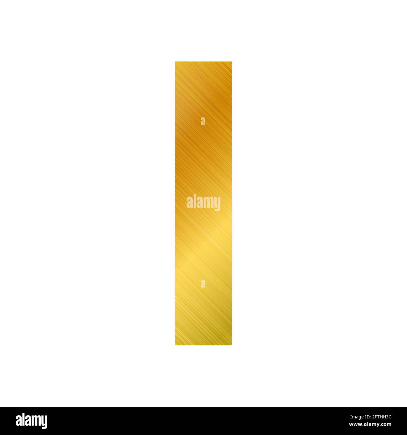English alphabet, gold texture letter I on white background - Vector ...