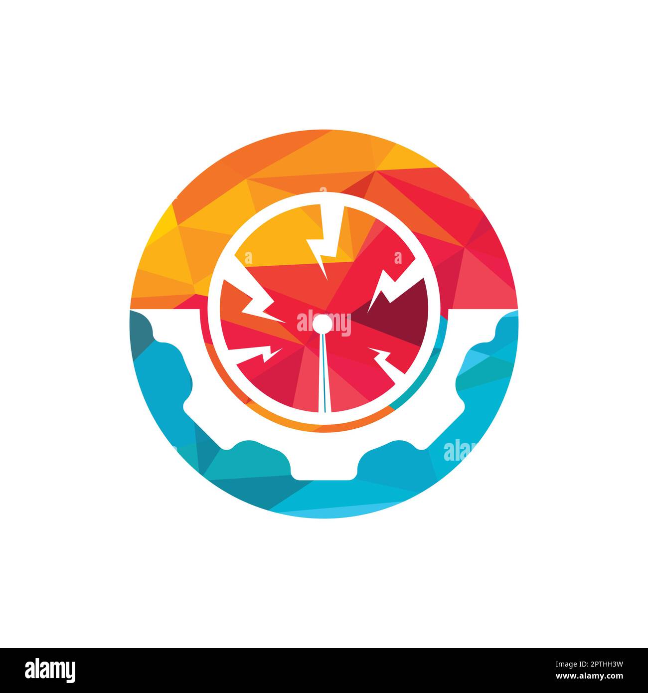 Gear tech vector logo design template Stock Vector Image & Art - Alamy