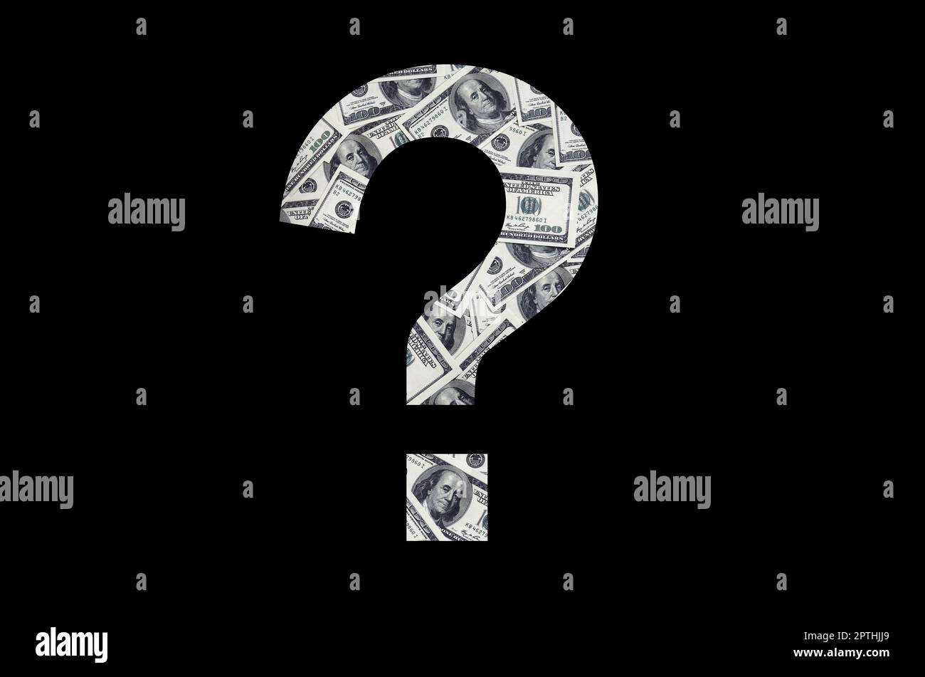 The symbol "Question" on a black background. A pattern from the set of ...