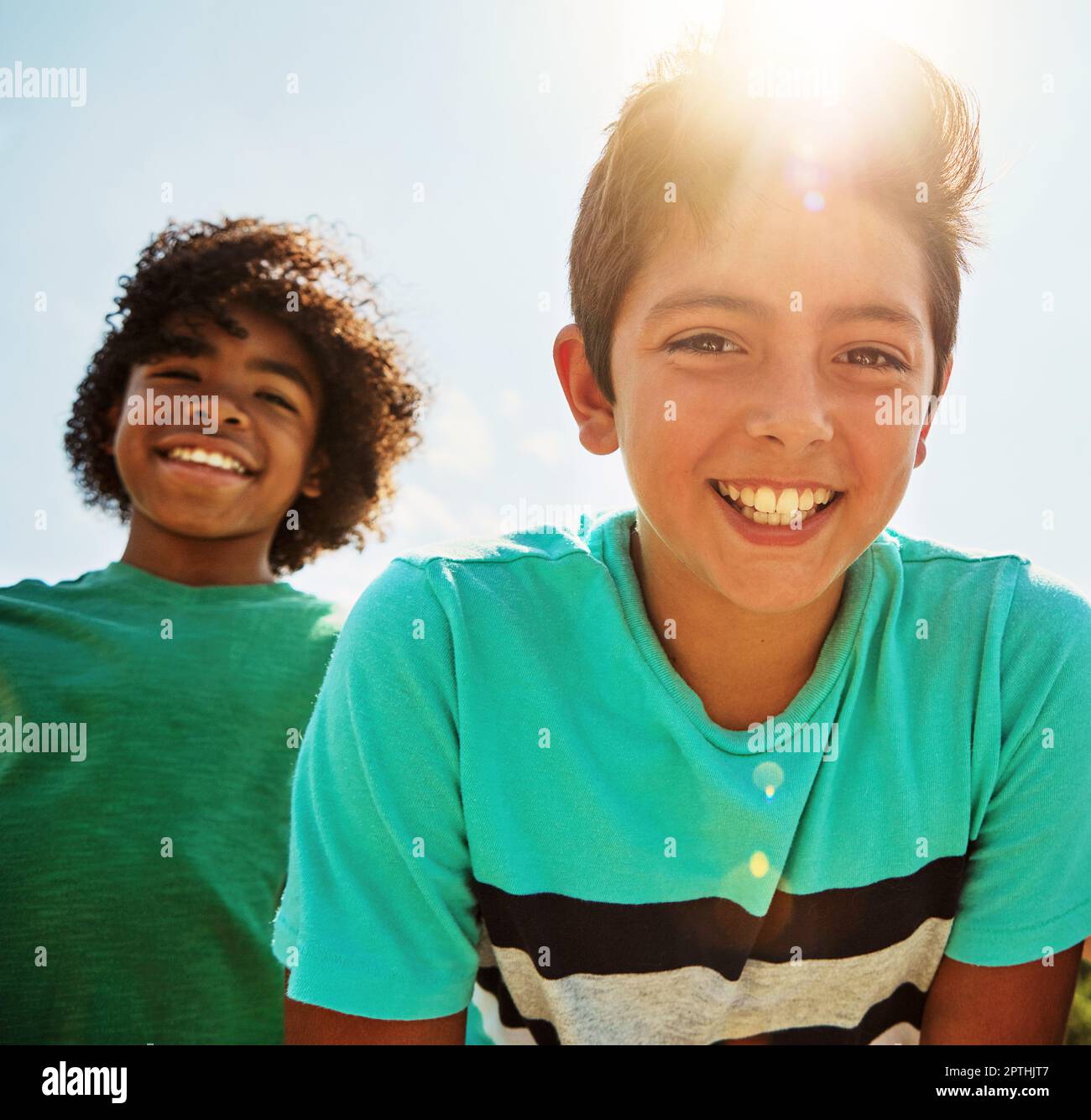 Hanging Out Together Is Our Favorite Thing To Do Portrait Of Two Happy Young Friends Hanging